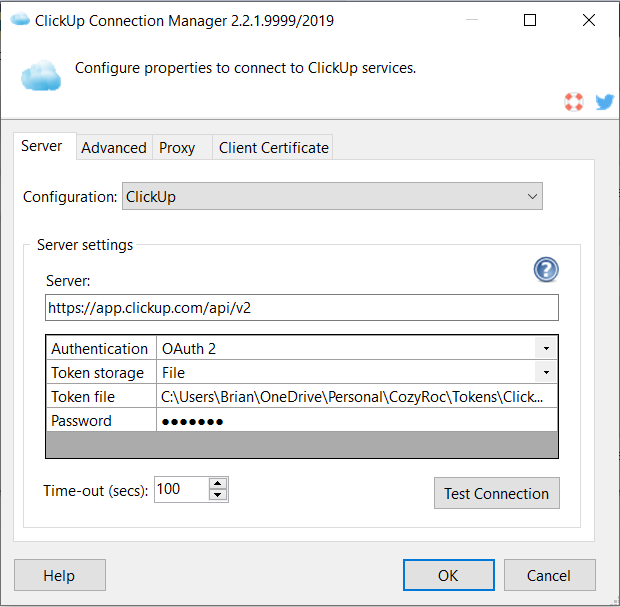 A) Configuring a REST Connection Manager